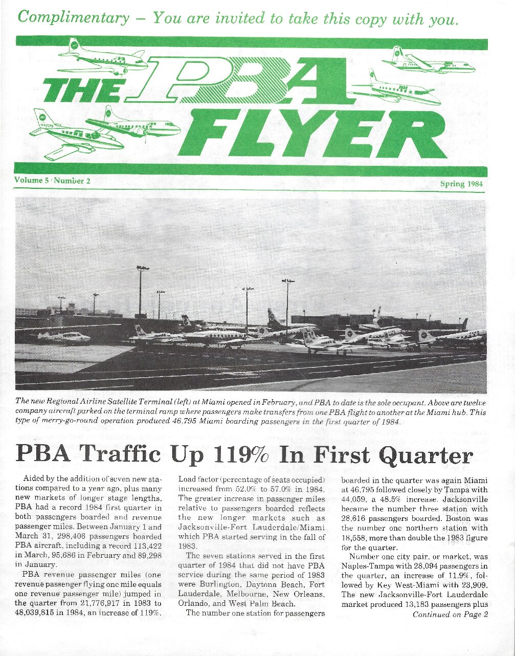 PBA Flyer | Provincetown-Boston Airline, Inc.